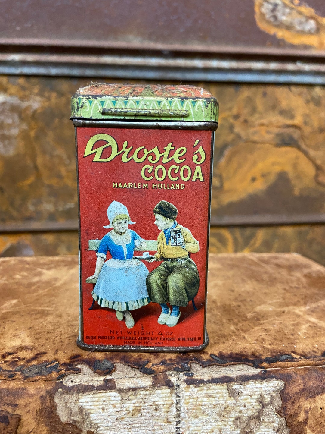 Vintage Drostes Cocoa Tin - Etsy