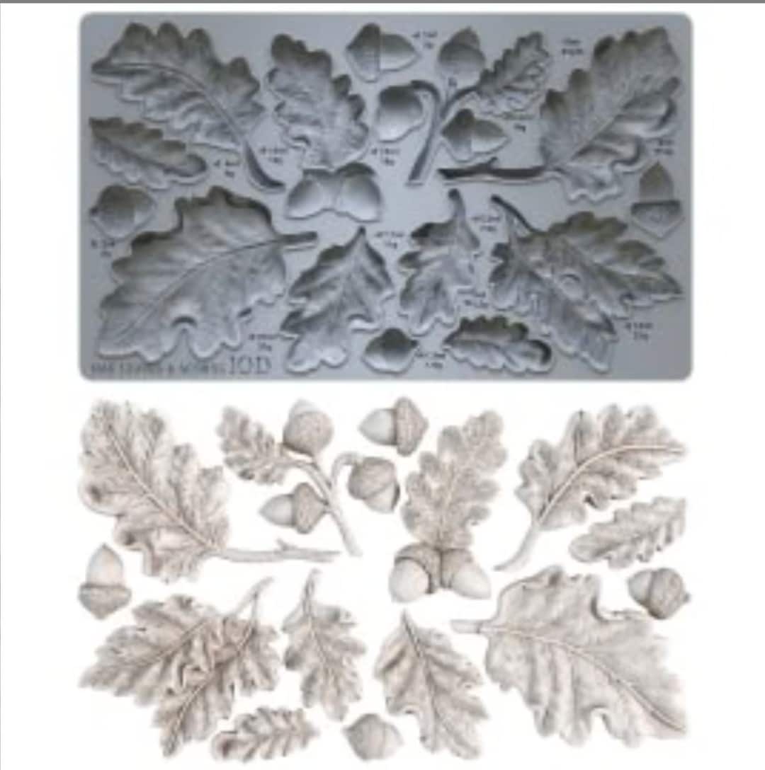 IOD Oak Leaves & Acorns Silicone Mold (6"x10") - Etsy