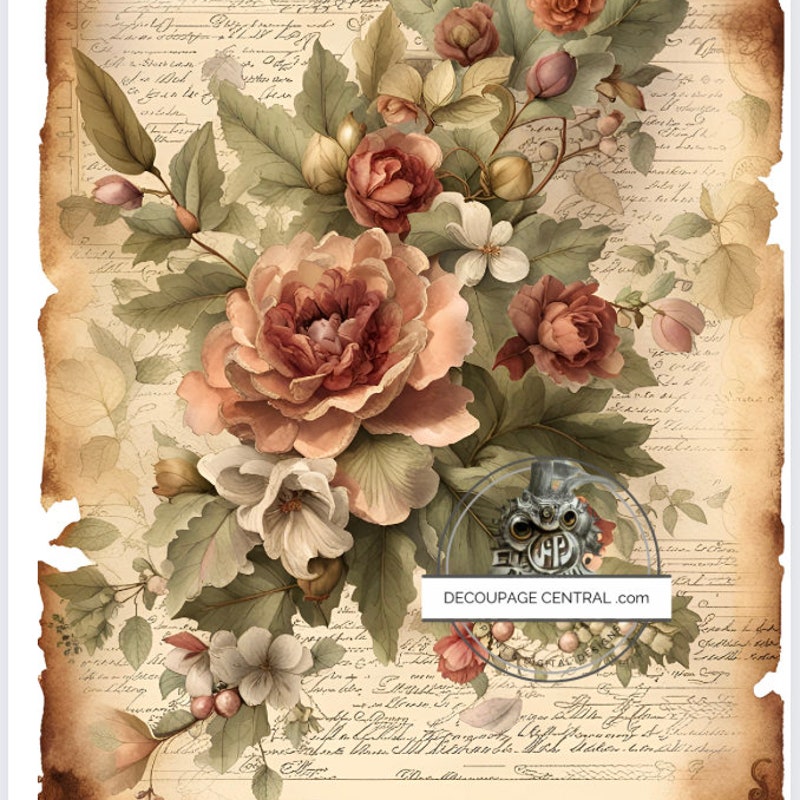 Decoupage Rice Paper - Etsy