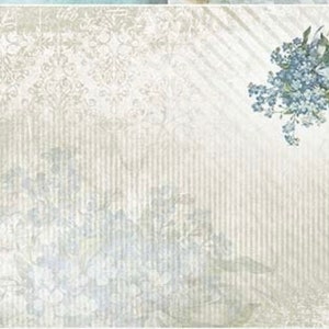 A4 Forget Me Nots Mini Group Decoupage Paper. R2182 - Etsy