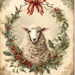 A4 Christmas Sheep TRIO Decoupage Rice Paper, DC120 - Etsy