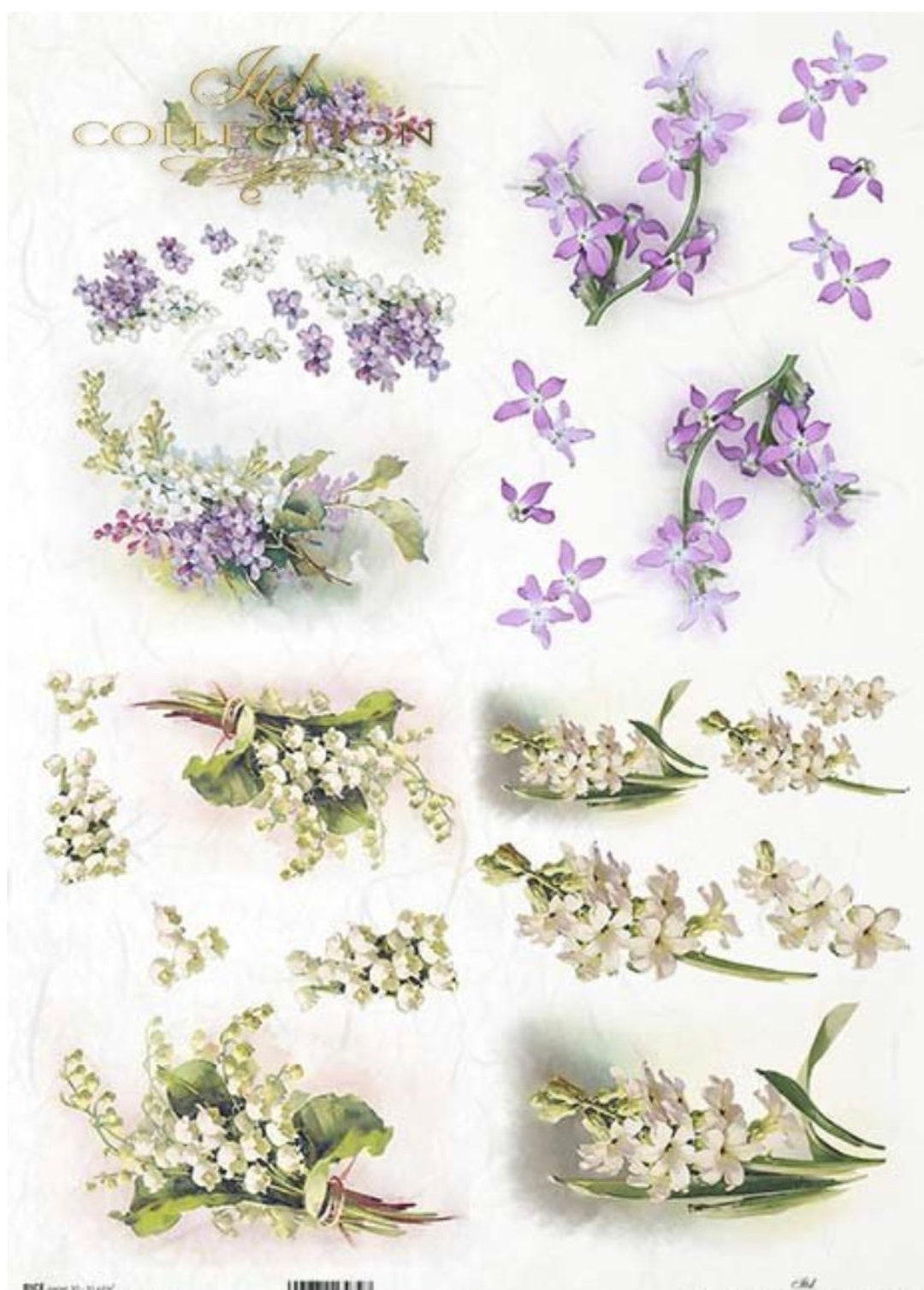 A3 3 Dimensional Flowers, Set of 4 Flowers to Create With Rice Paper ...