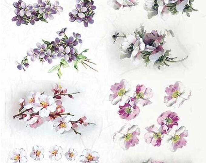 3 Dimensional Flower From Rice Paper, Create 4 Different Flowers, See ...