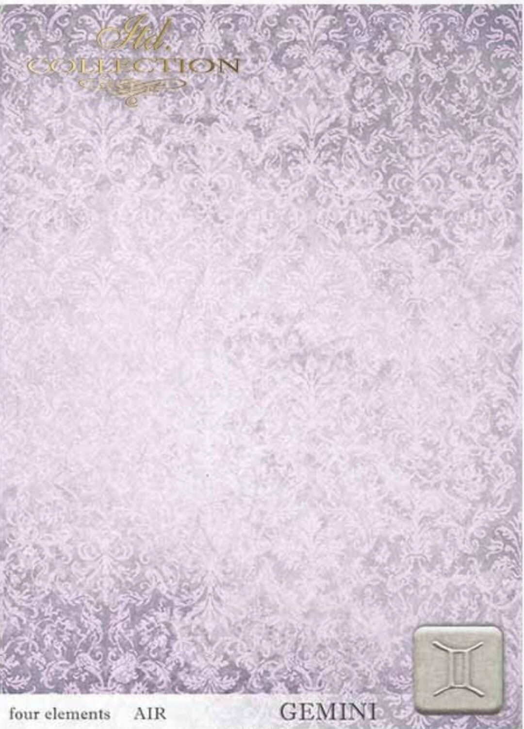 A4 Old Lavender Wallpaper Decoupage Paper R1432 - Etsy