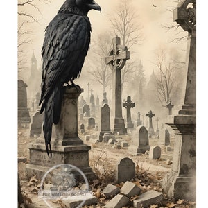 A3 Cemetery Sentinel Decoupage Paper DC5035 - Etsy