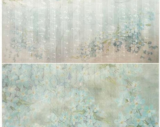 A4 Forget Me Not Decoupage Paper. R2185 - Etsy