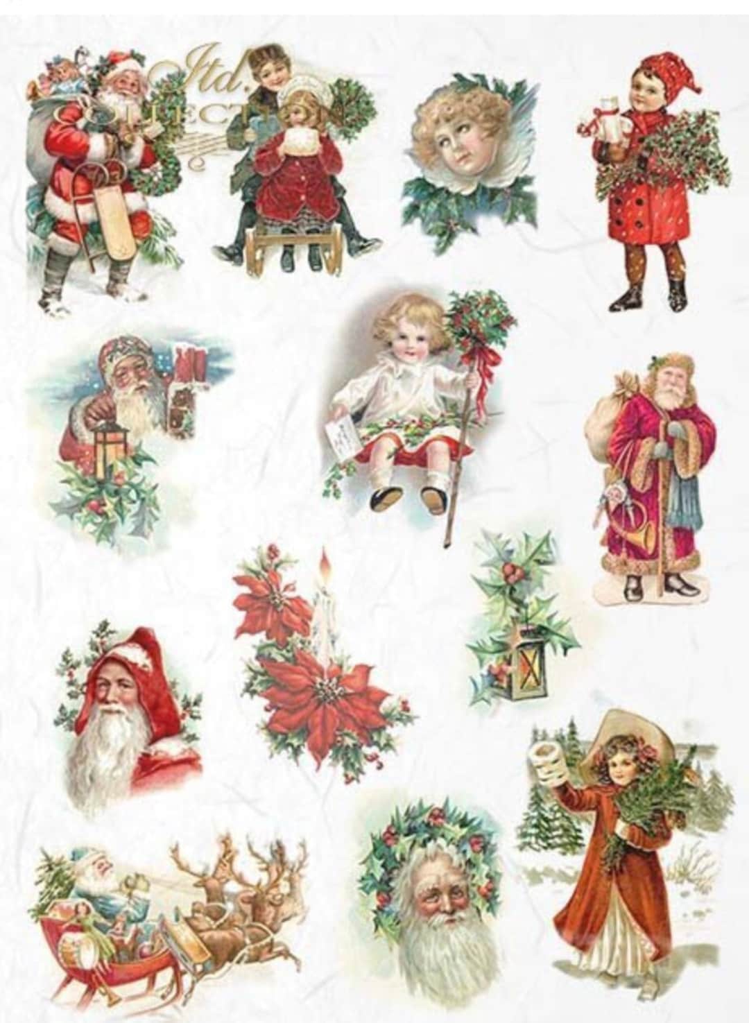 Christmas Small Crafts Decoupage Paper 11 X 8. R1022 - Etsy