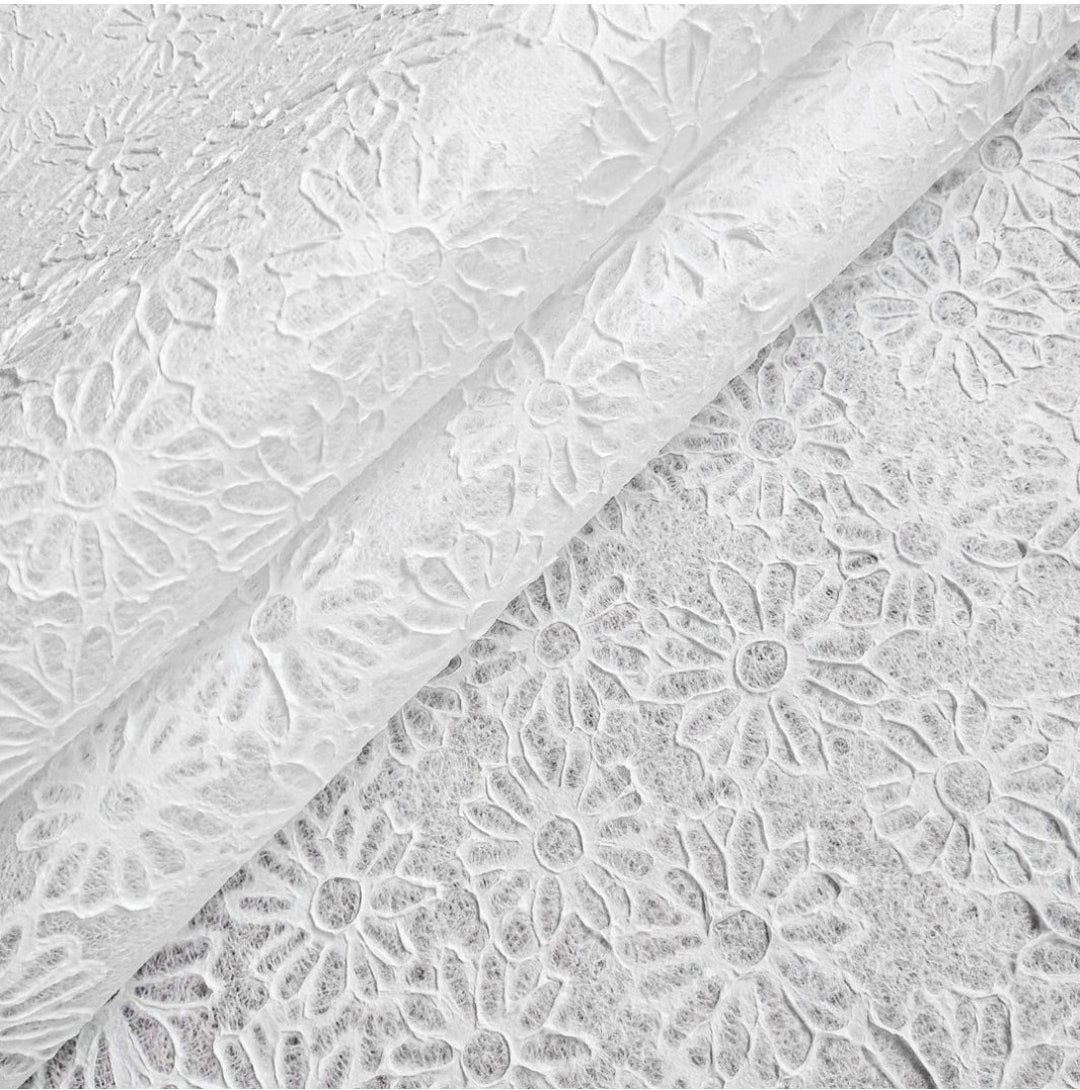 Handmade Embossed Lace Kozo Paper, White Daisy: Ships From USA - Etsy