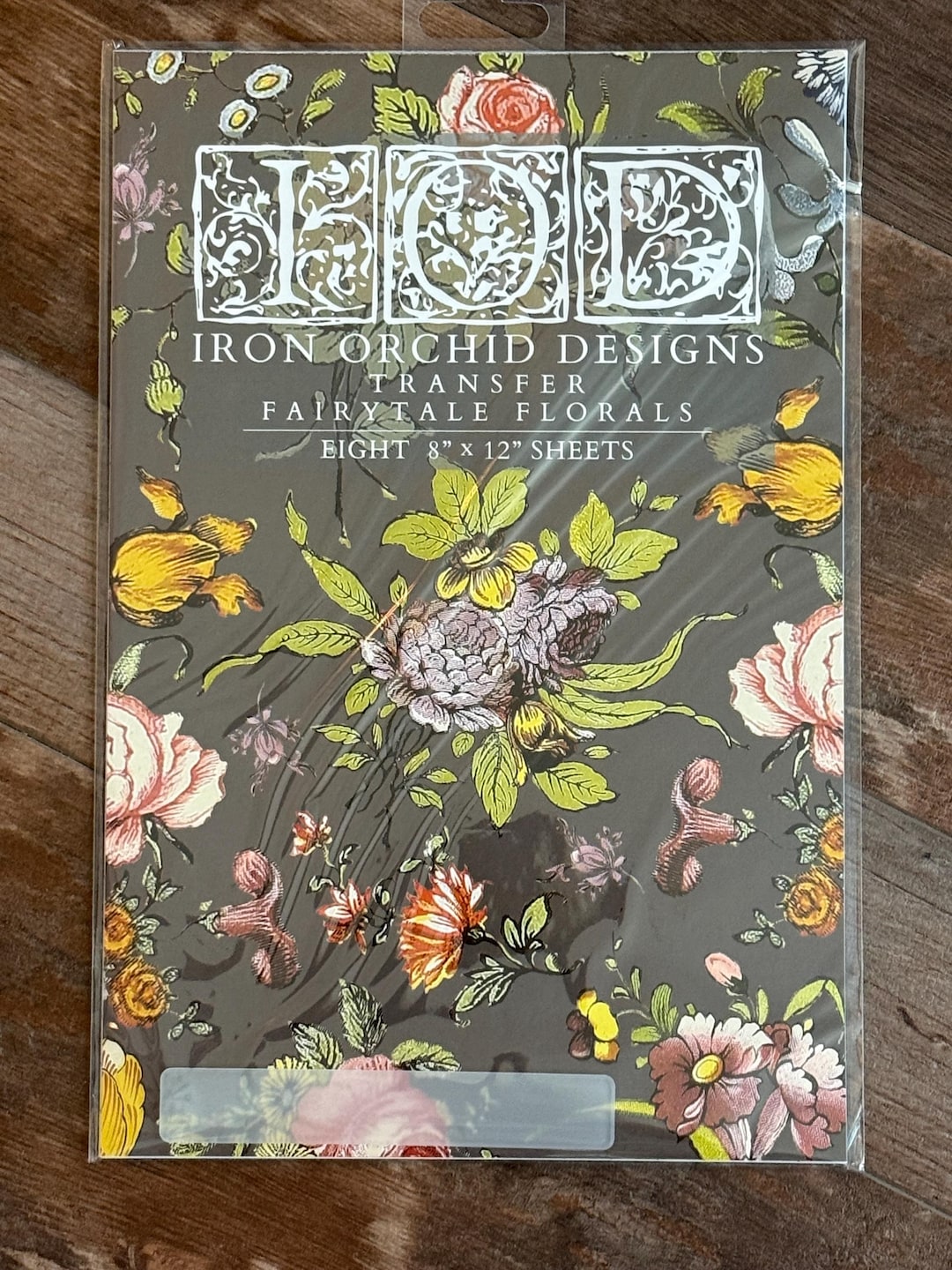 IOD Fairytale Florals Rub on Transfer, 8 Pages, 8 X 12 Book - Etsy