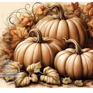 A4 Autumn Pumpkins Rice Paper DC436 - Etsy