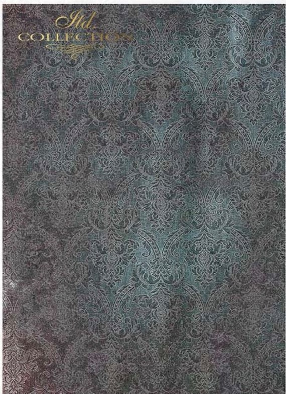 A4 Goth Damask Wood Decoupage Paper. R1946 - Etsy
