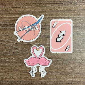 Pink Themed Sticker Set 15 Pieces | Etsy