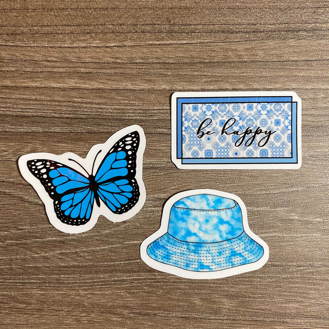 Blue Themed Sticker Set 15 Pieces - Etsy