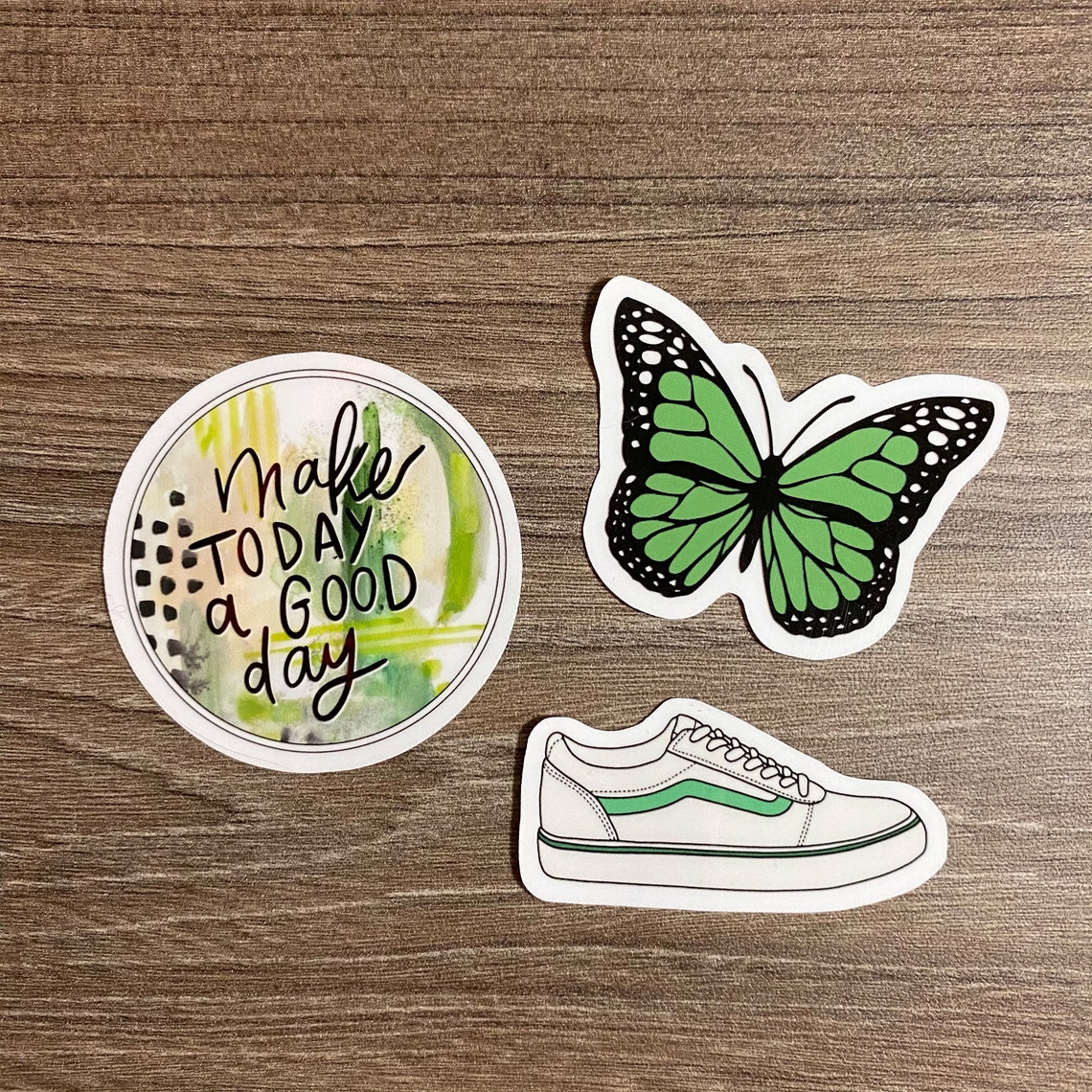 Green Themed Sticker Set 16 Pieces - Etsy