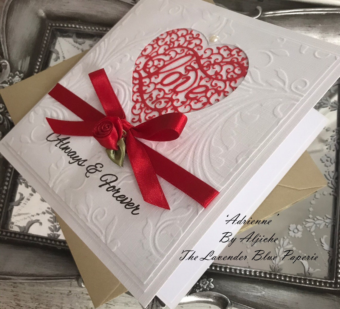 Luxury Ruby Wedding Card Romantic Card Keepsake Card For Etsy luxury-ruby-wedding-card-romantic-card-keepsake-card-for-etsy