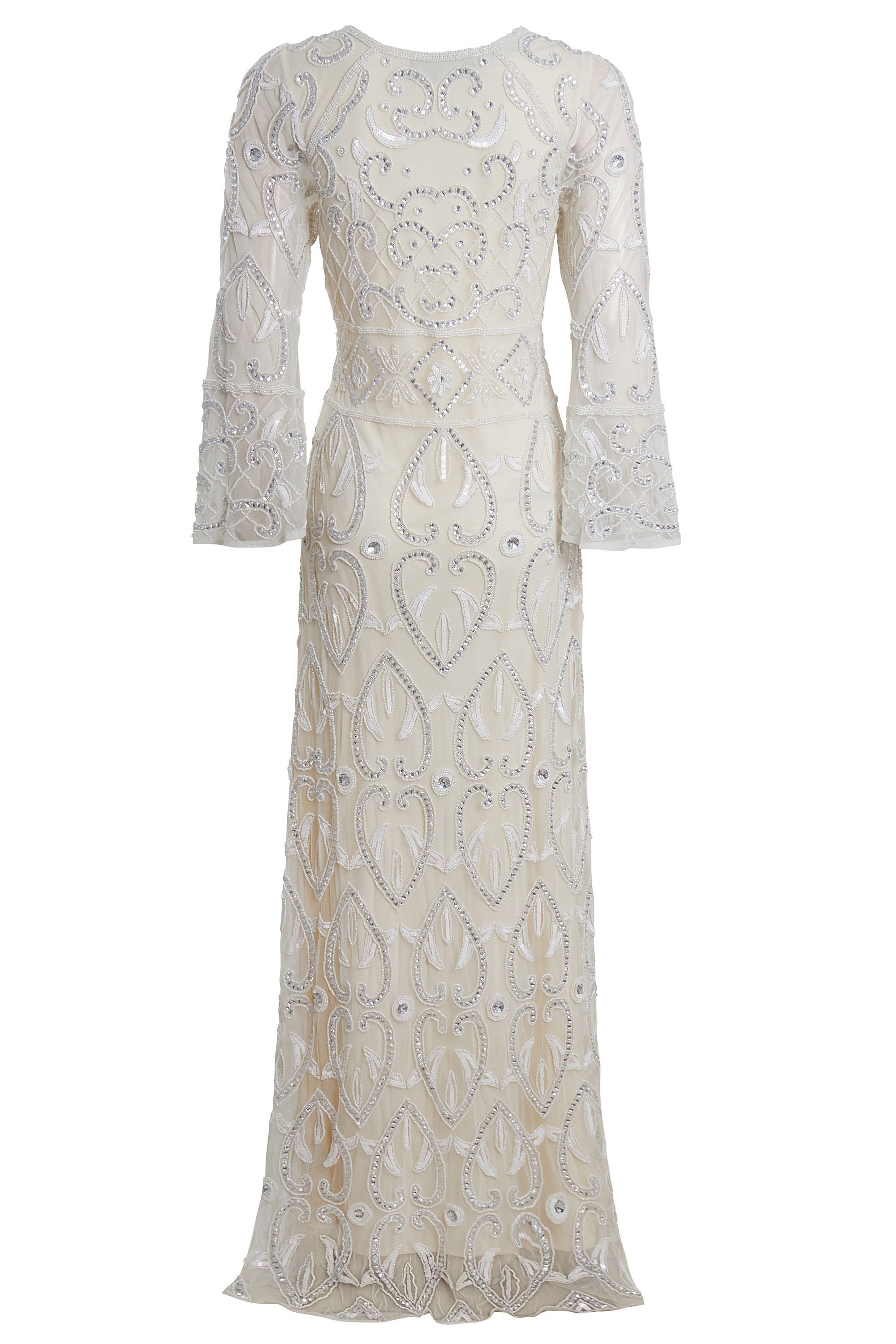Rose Gatsby Wedding Dress – Off-white 1920s Vintage-inspired Bridal ...