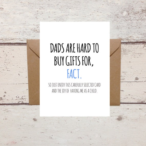 Funny Dad Birthday Card Sarcastic Card For Dad Etsy
