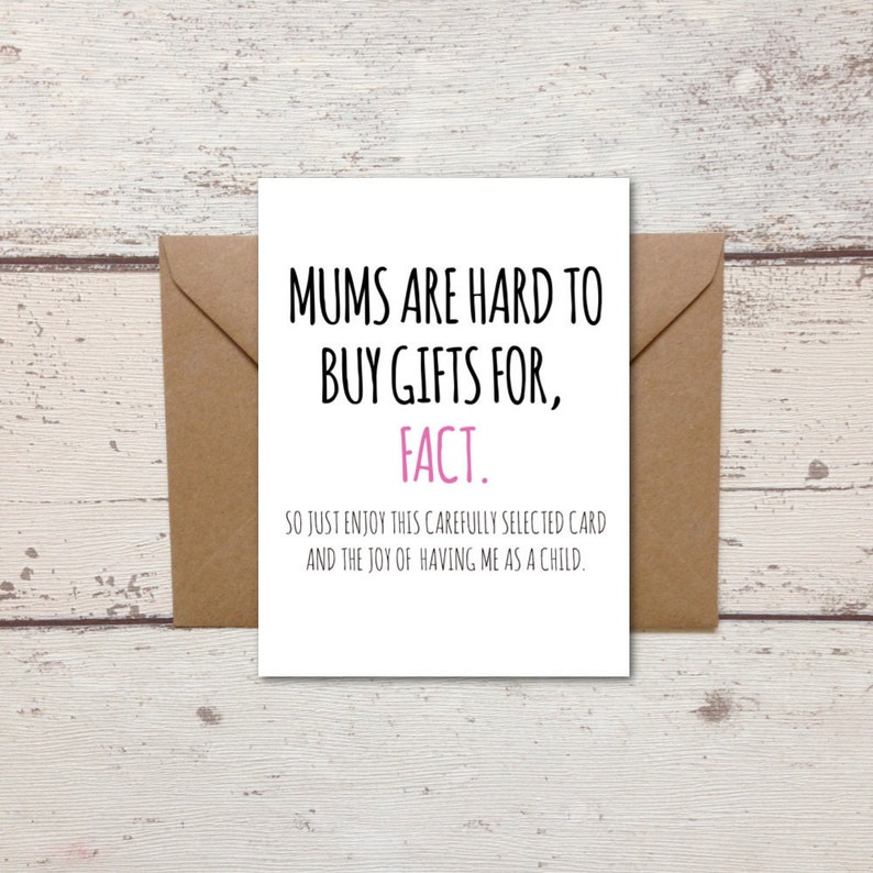 Funny Mum Birthday Card Mum Present Mum Hard to Buy For | Etsy UK Funny Mum Birthday Card Mum Present Mum Hard to Buy For | Etsy UK