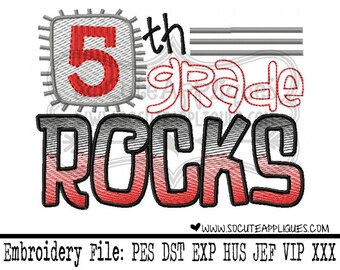 5th grade rocks | Etsy
