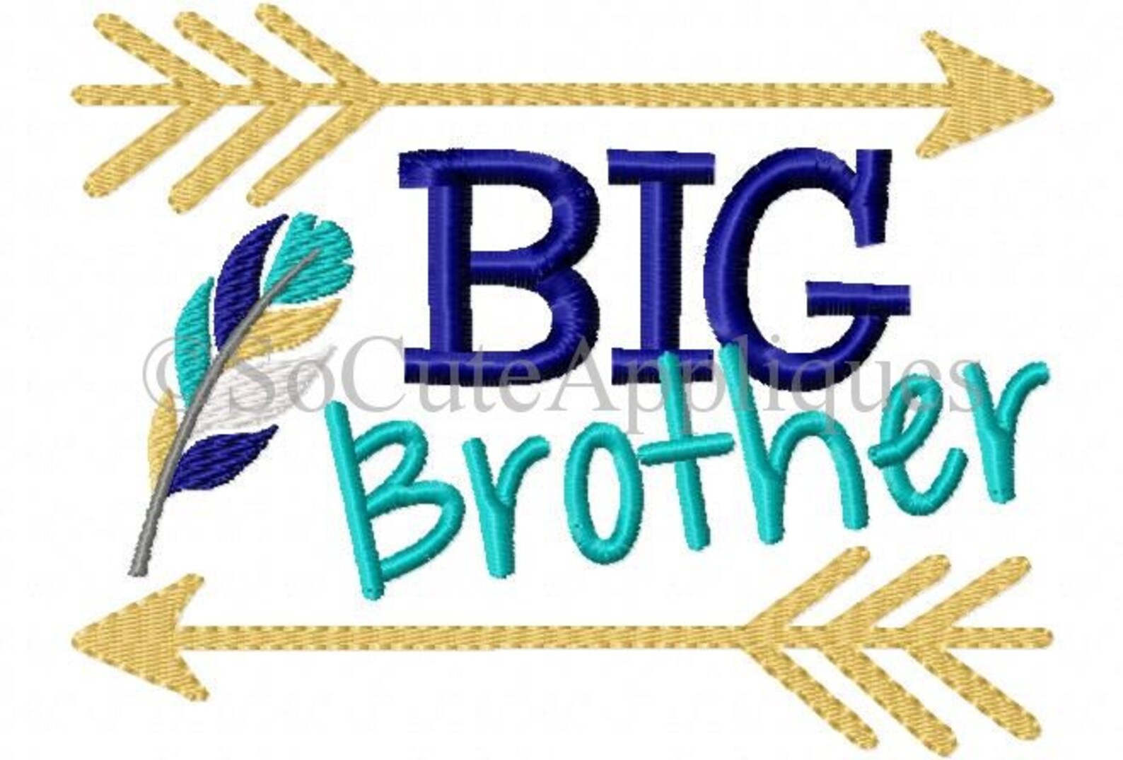 Big Brother Embroidery Design 4x4 5x7 6x10 Little Lil Brother | Etsy