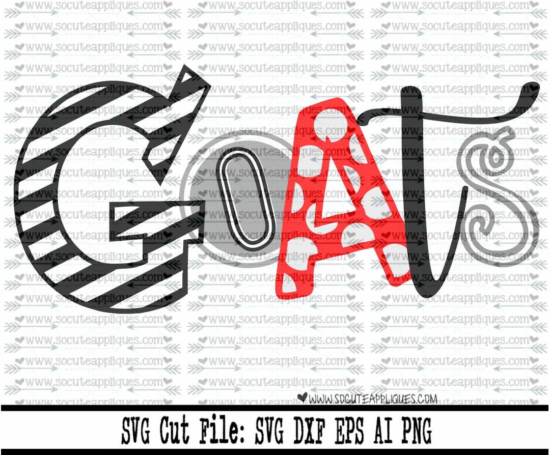 Goats SVG Cut File Cheer Svg School Spirit - Etsy