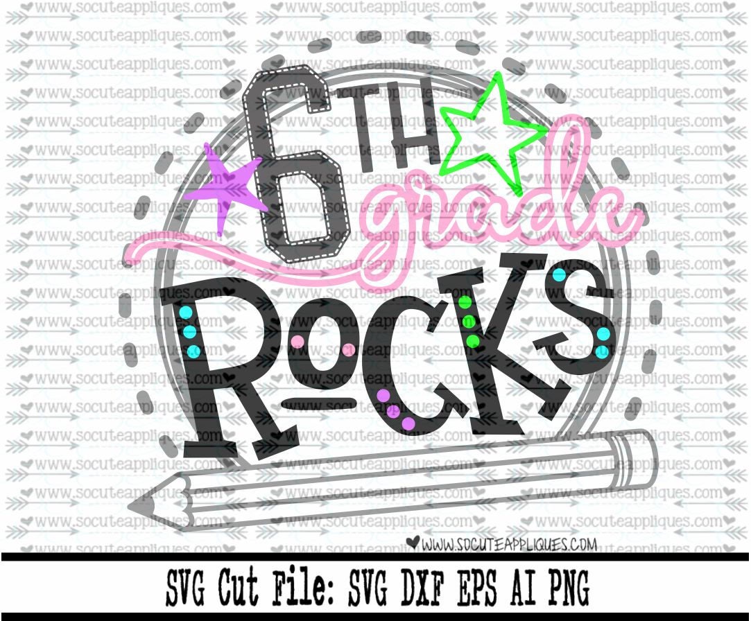 Back to School School SVG Bundle Kindergarten Rocks Pencil | Etsy