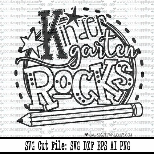 Back to School SVG Kindergarten Rocks Svg School Svg - Etsy