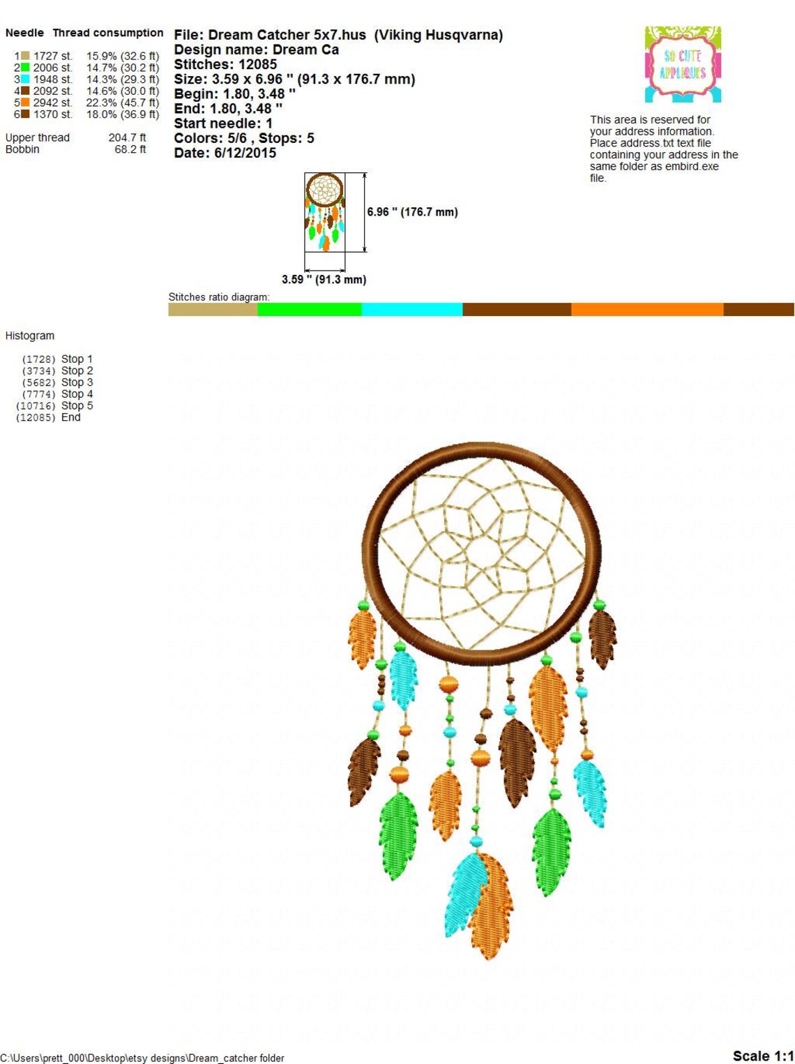 Dream Embroidery Design Dream Catcher Feathers Native | Etsy