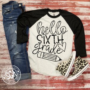 Back to School, SVG Bundle K-6th Grade, Hello Kindergarten SVG, School ...