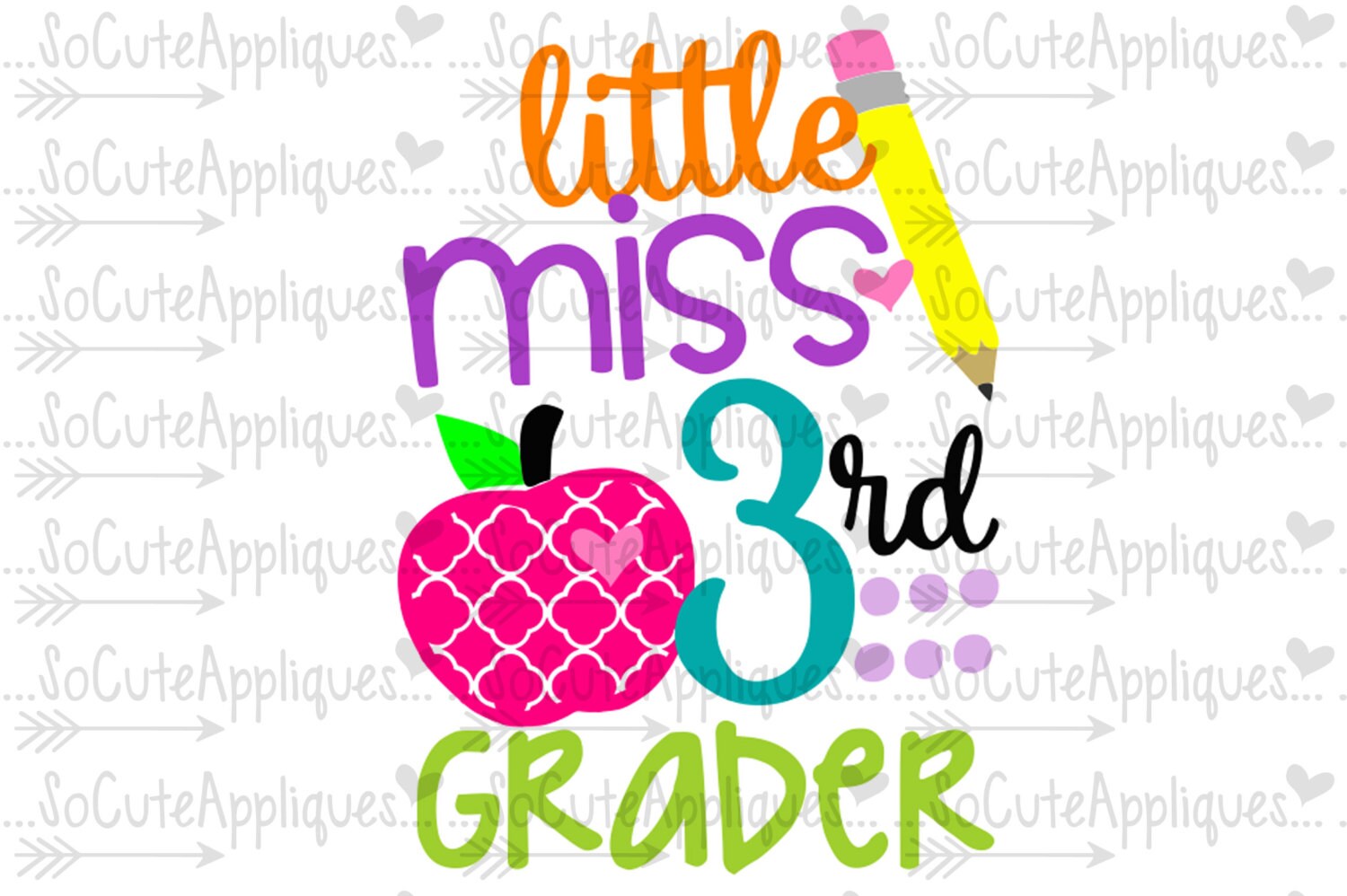 Back to School School SVG Bundle Little Miss 1st Grader - Etsy
