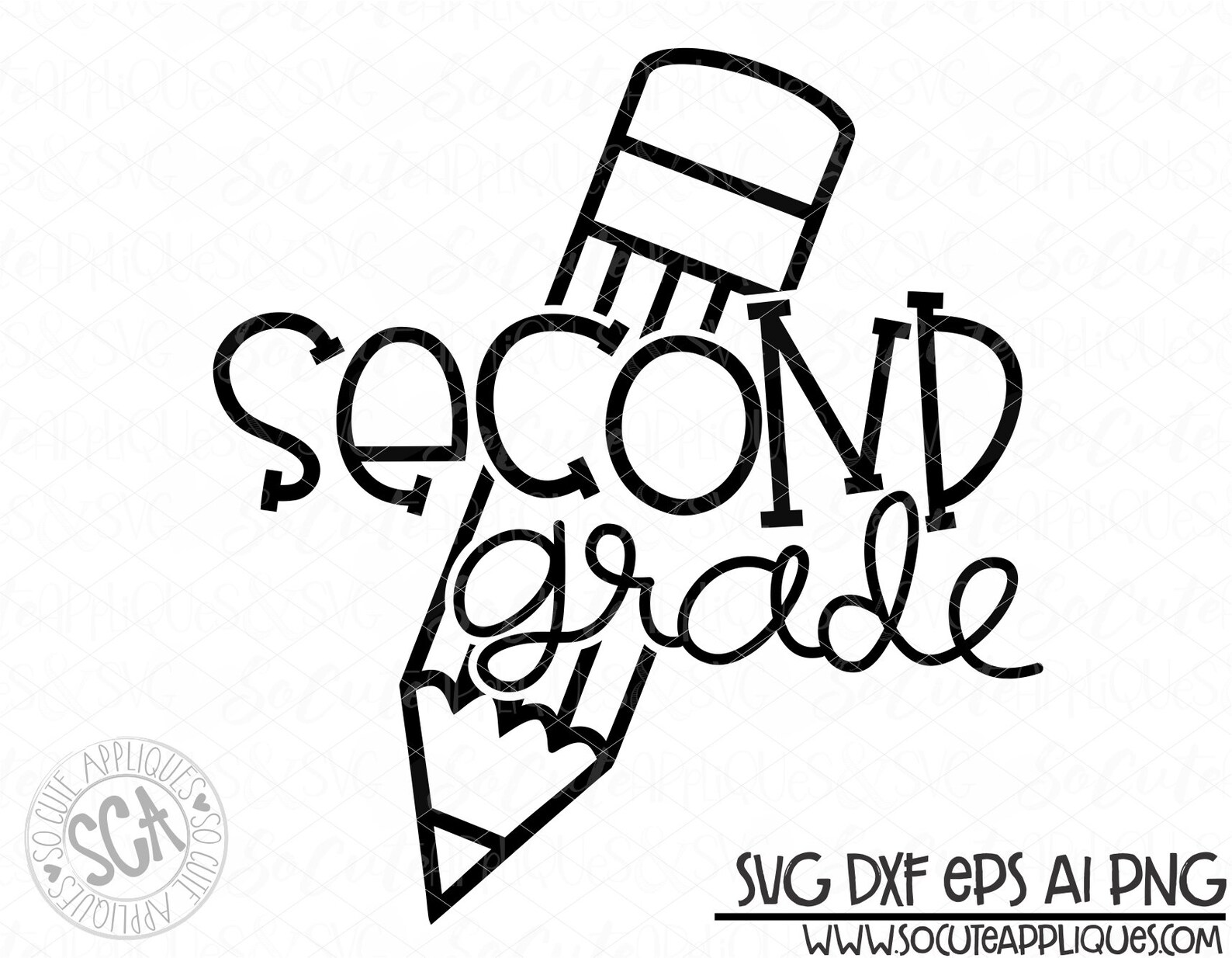 2nd Grade SVG Back to School School Cut File School Shirt - Etsy