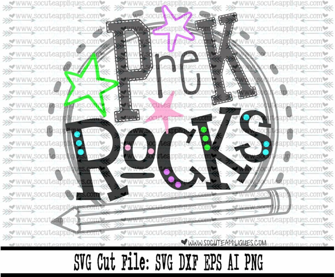 Back to School SVG Pre K Rocks Svg 1st Day of School Svg - Etsy