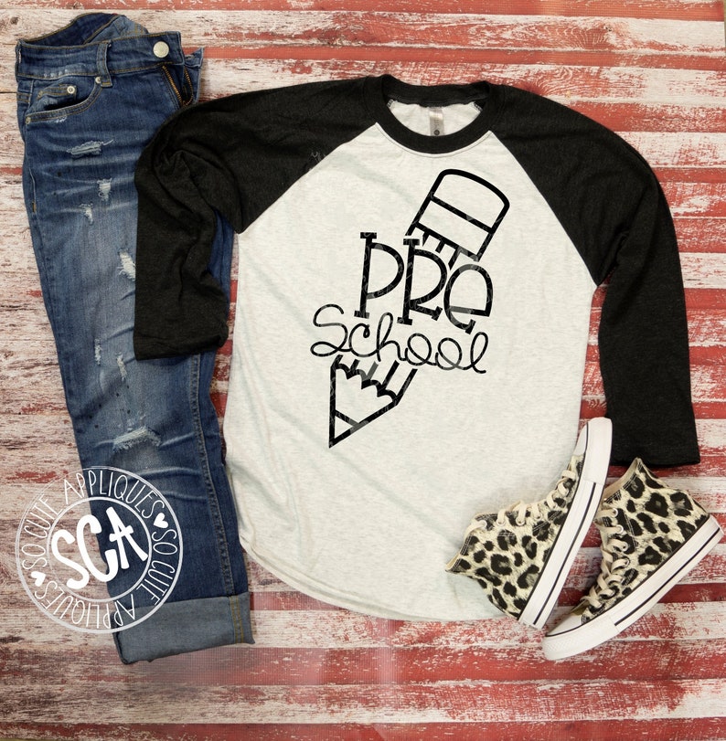 Preschool SVG Back to School School Cut File School Shirt - Etsy