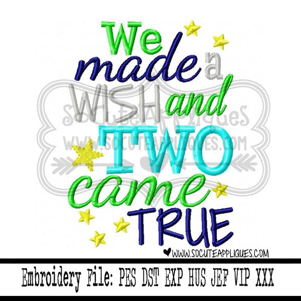 Embroidery for Twins - Etsy