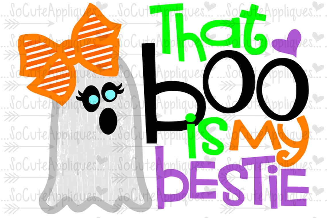 SVG DXF EPS Cutting File That Boo is My Bestie Svg Bff - Etsy