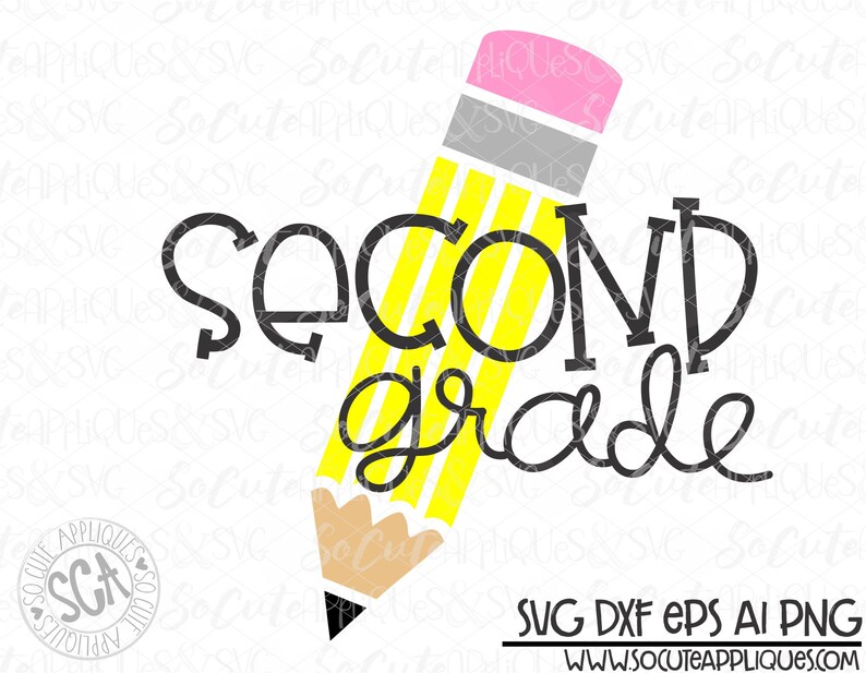 2nd Grade SVG Back to school school cut file school shirt | Etsy