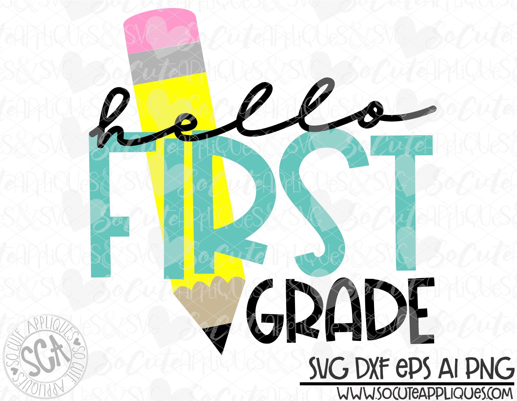 Back to School SVG Bundle Preschool Pre K-6th Grade Hello | Etsy