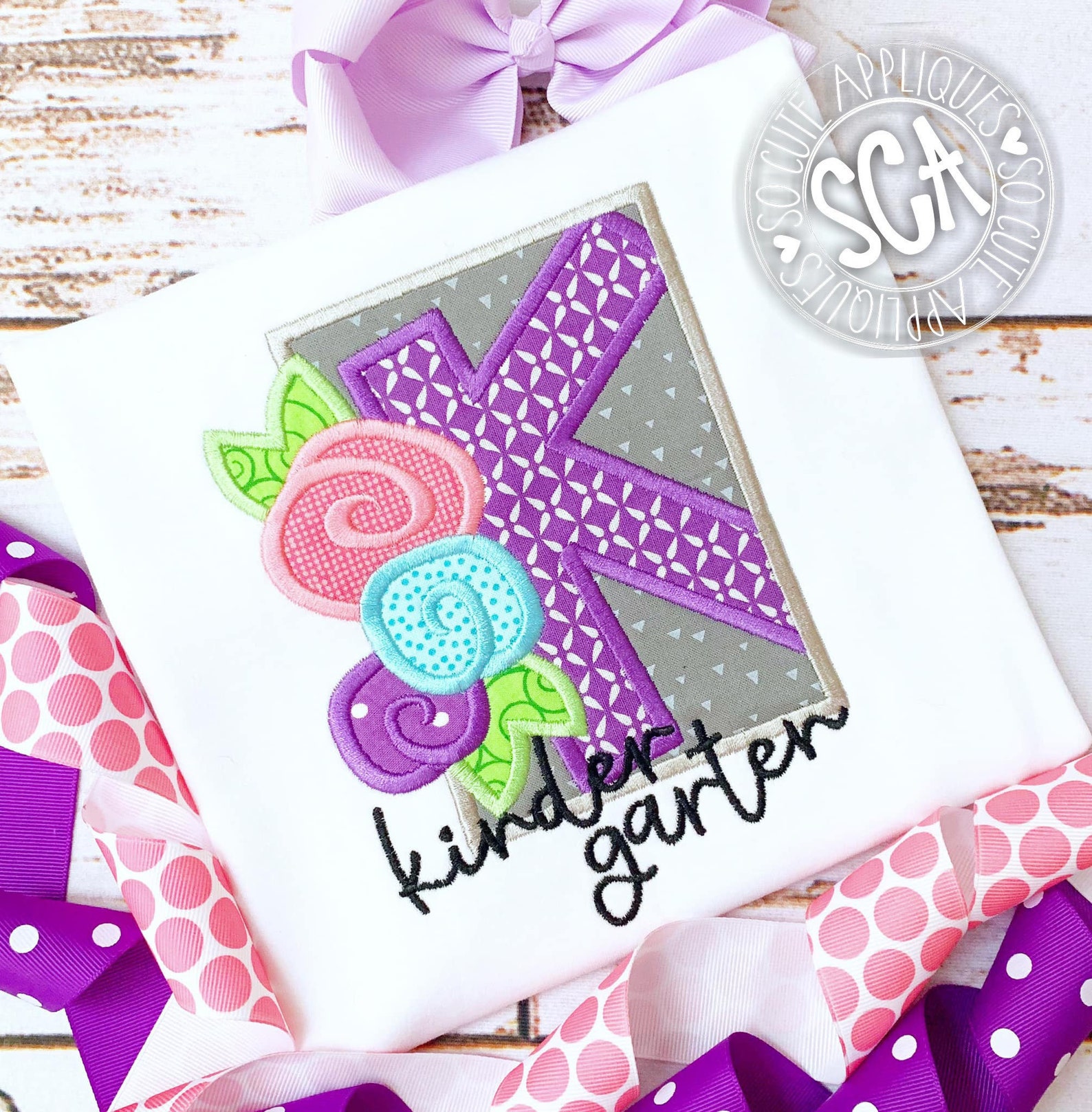 Back to School Kindergarten Embroidery Design 1st Day of | Etsy