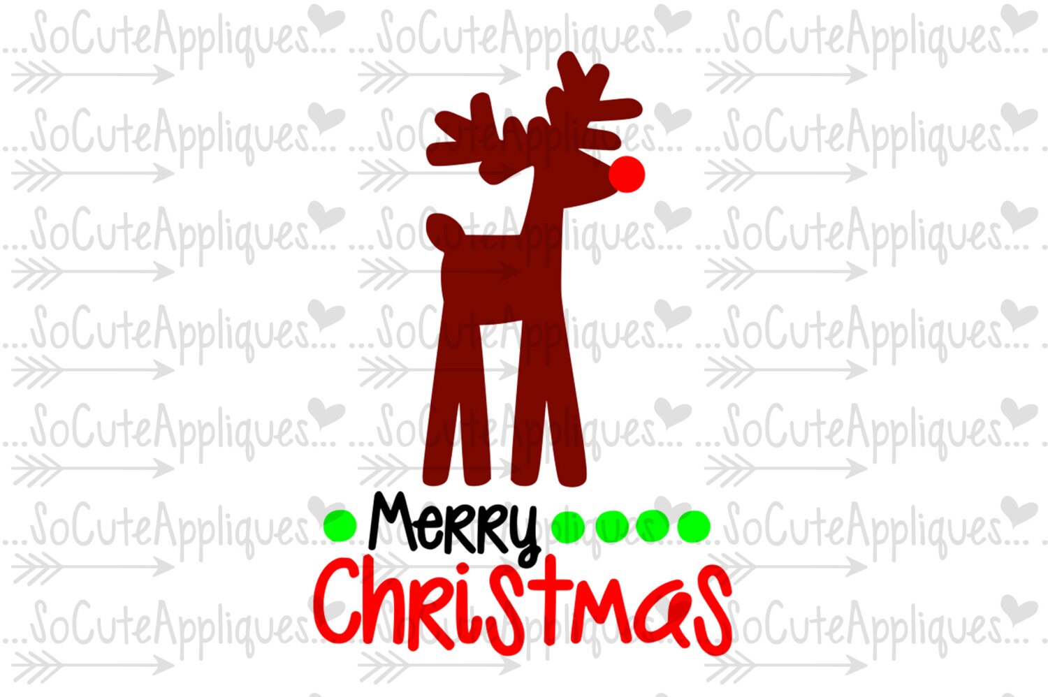 Christmas SVG cutting file Merry Christmas reindeer svg | Etsy