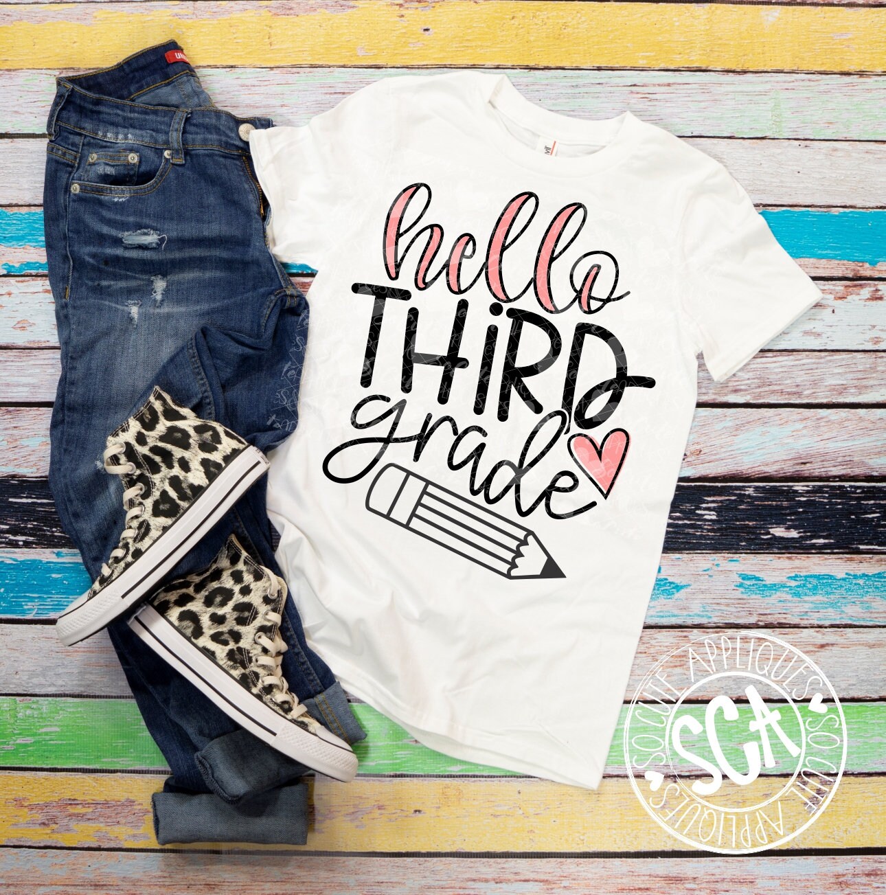 Back to School Hello 3rd Grade SVG School Cut File School - Etsy