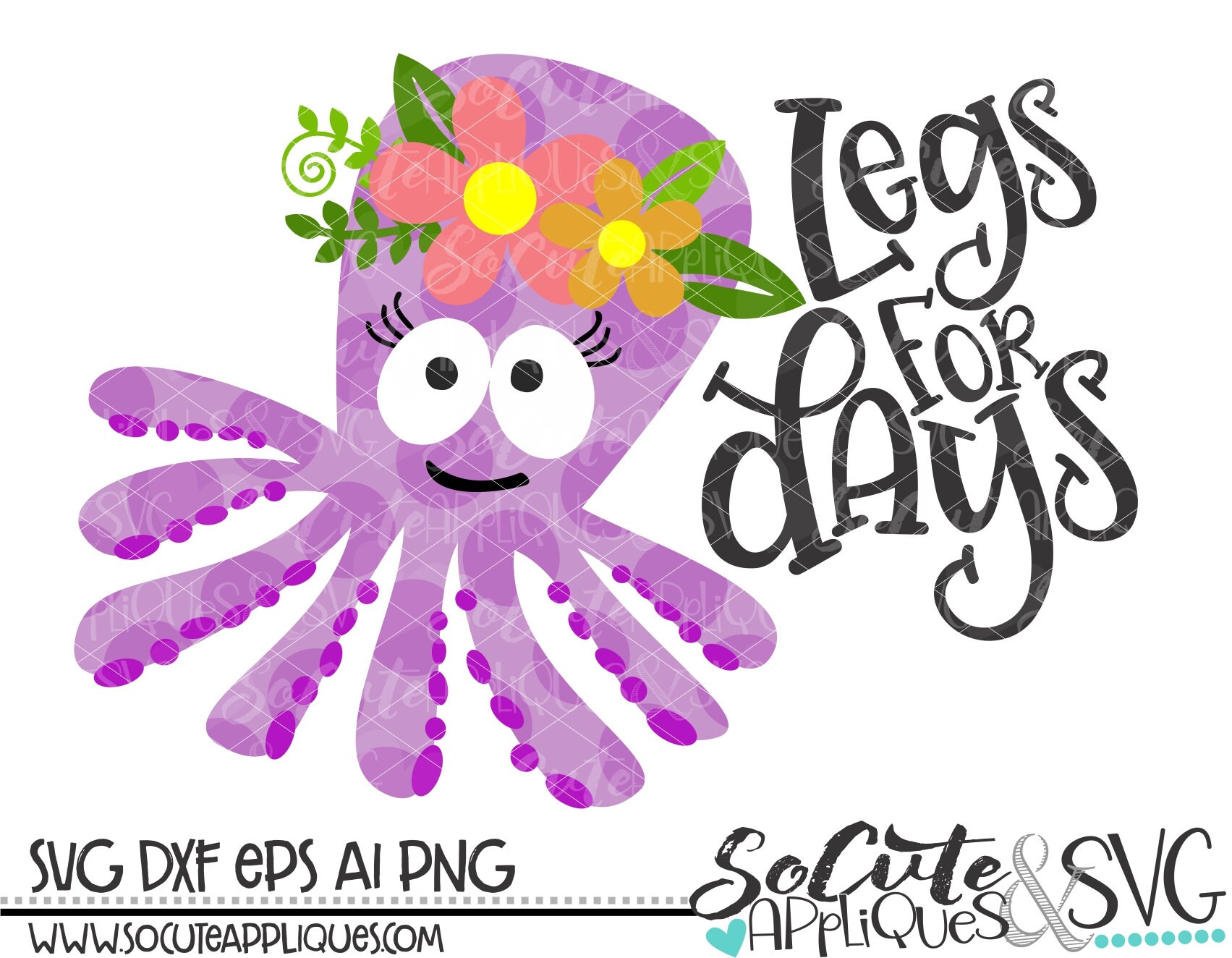 Octopus svg file Octopus svg legs for days svg design | Etsy