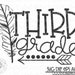 Back to School School Cut File 3rd Grade SVG School Shirt - Etsy