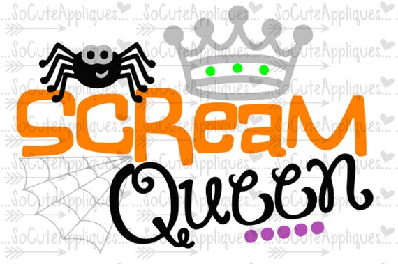 Halloween SVG Scream Queen Svg Spooky Fall Svg Halloween | Etsy