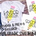 Back to School SVG Bundle Preschool Pre-k to 6th Grade 1st - Etsy