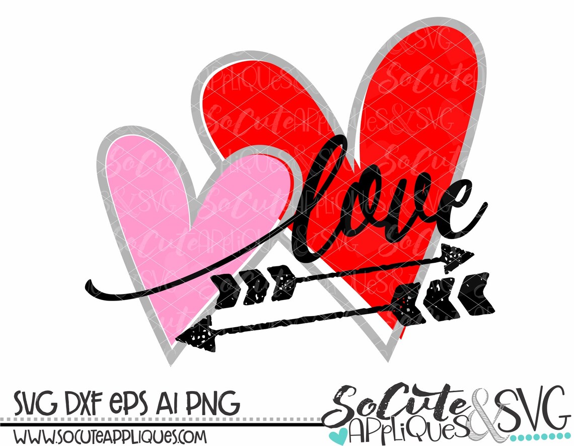 Love Arrow Svg Plaid Grunge Svg Valentines Day Svg Cupid Etsy
