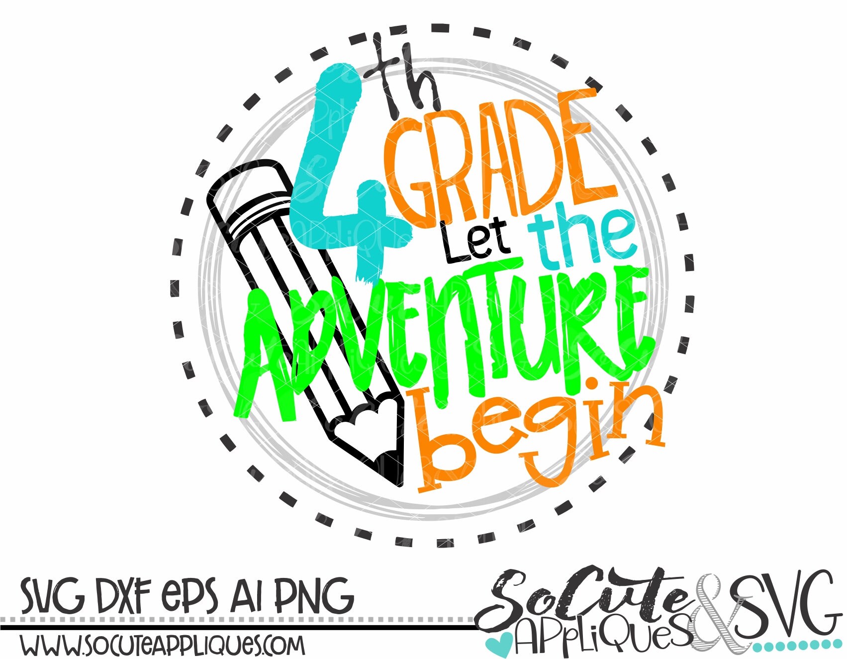 4th Grade Let the Adventure Begin Back to School SVG 4th | Etsy