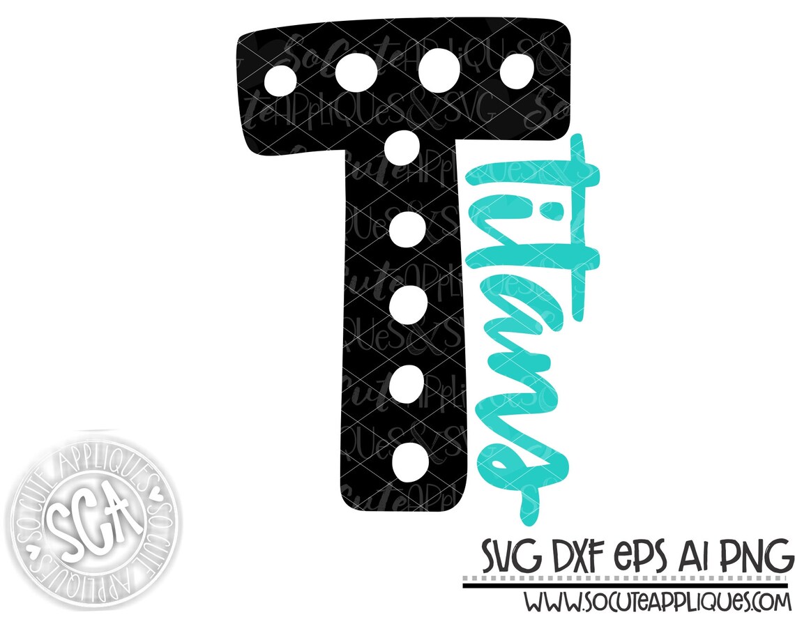 Titans Svg Titans Team Spirit Svg Design Football Svg - Etsy