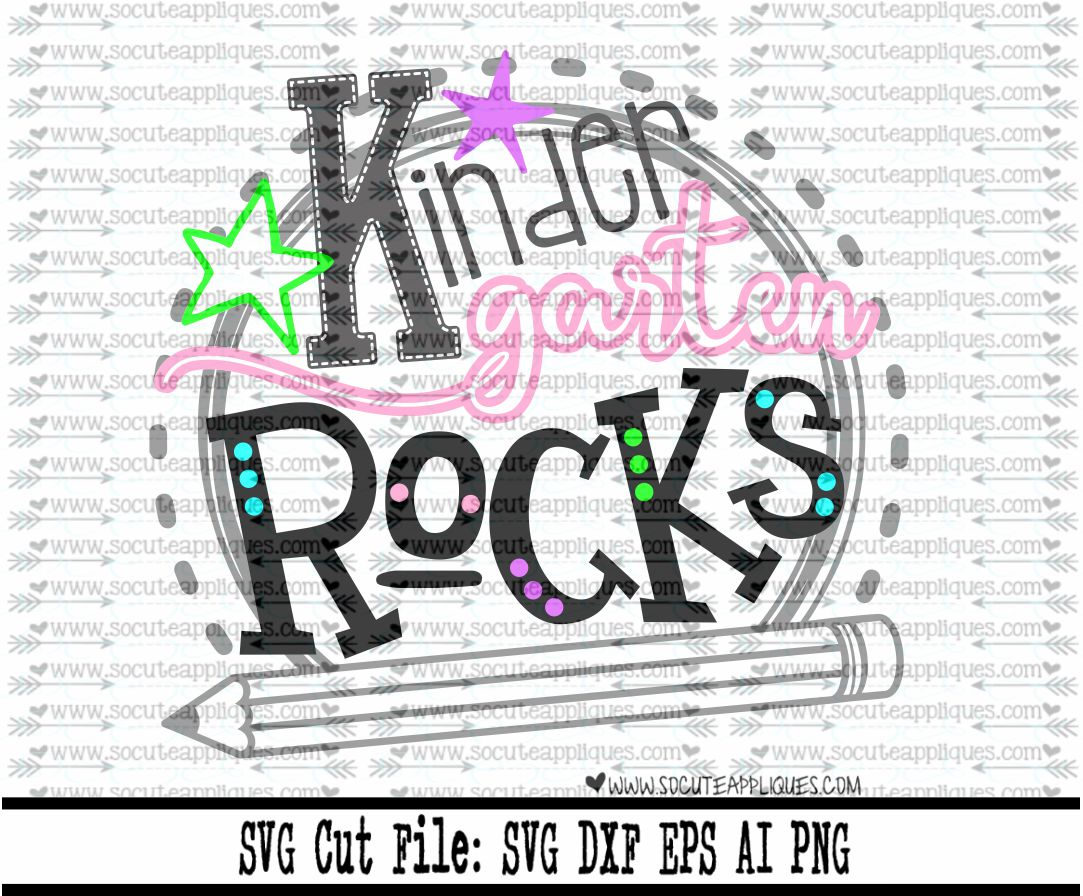 Back to School SVG Kindergarten Rocks Svg School Svg - Etsy