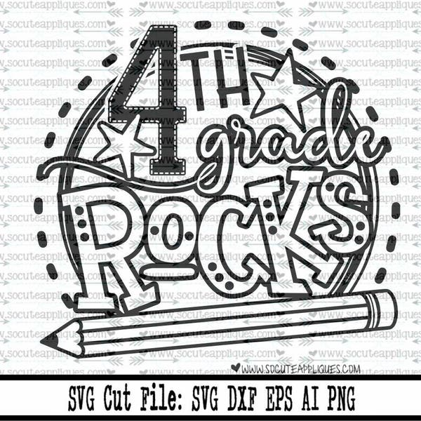 4th Grade Rocks - Etsy