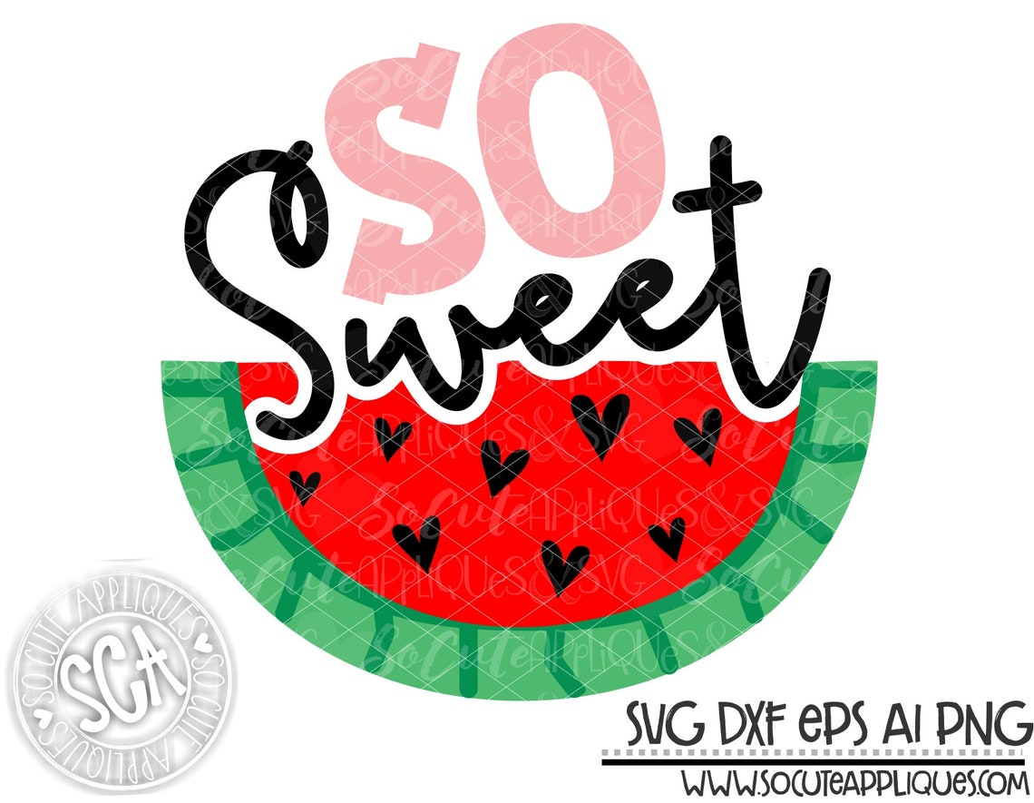 Watermelon so Sweet Svg Picnic SVG Summer Svg | Etsy